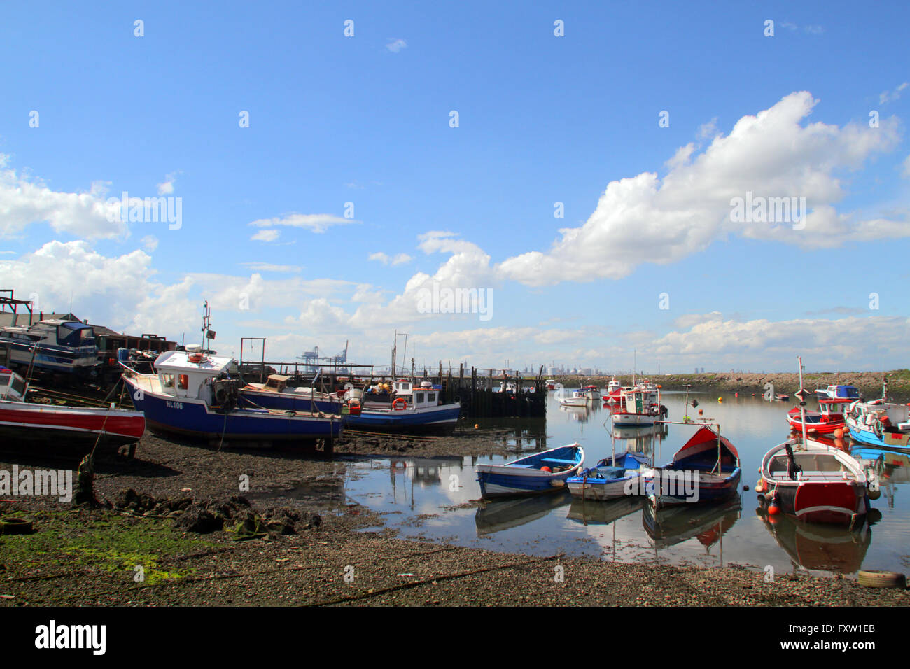 PADDY'S HOLE HARBOUR & TEES PORT SOUTH GARE REDCAR 09 June 2014 Stock ...