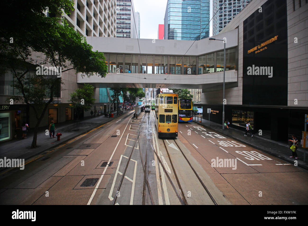 Hong kong walkway hi-res stock photography and images - Alamy