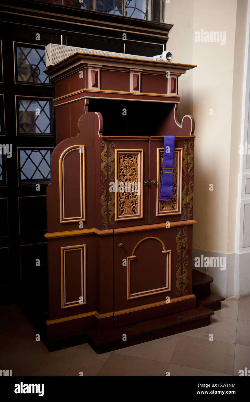 Confessional in cathedral hi-res stock photography and images - Alamy