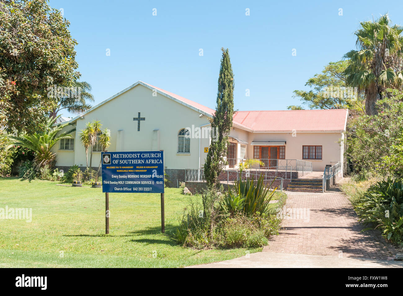 HUMANSDORP, SOUTH AFRICA - FEBRUARY 28, 2016: The Methodist Church in ...