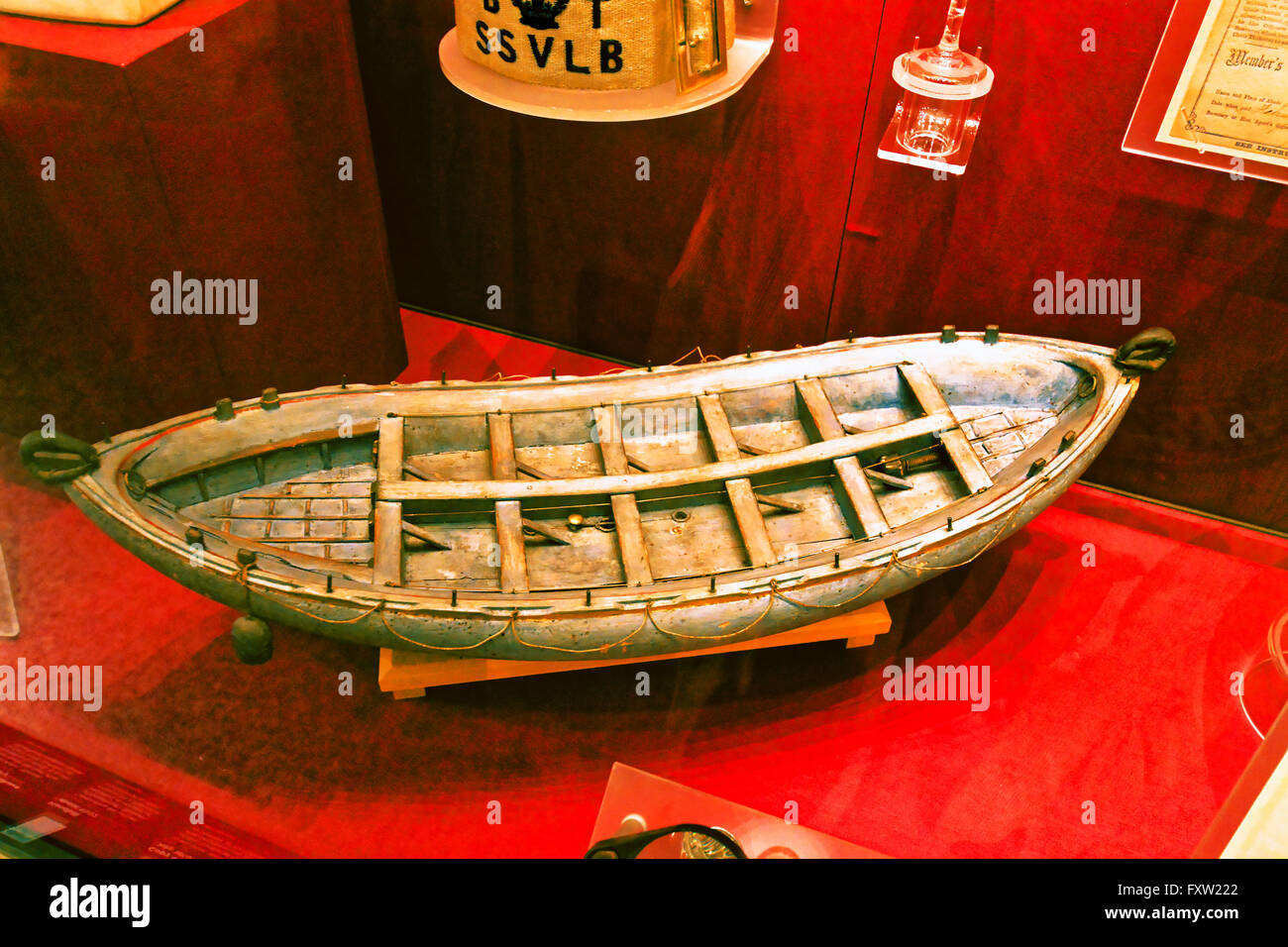 Wouldhave early selfrighting lifeboat model South Shields Museum Stock ...