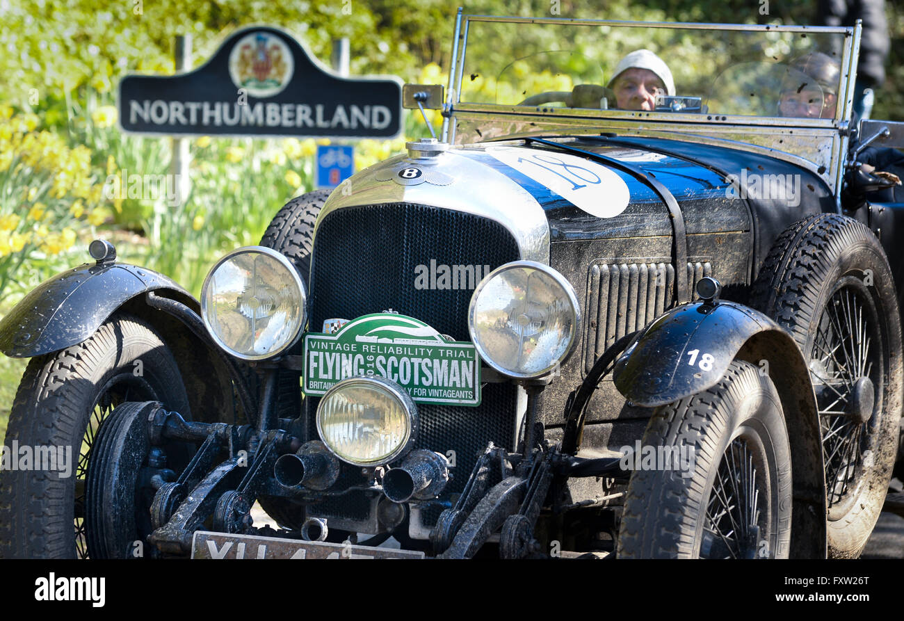 The 8th Flying Scotsman Rally crossing the Scottish Border over the ...