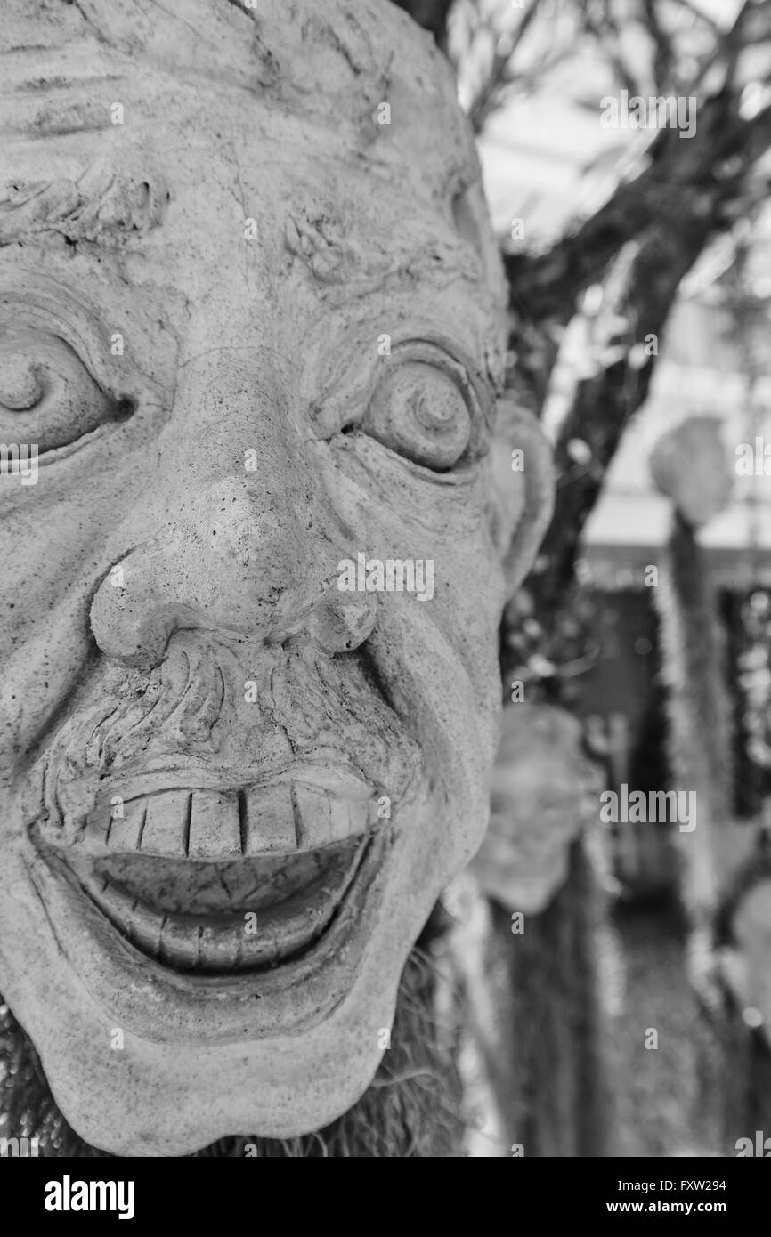 Scary face in tree Black and White Stock Photos & Images - Alamy
