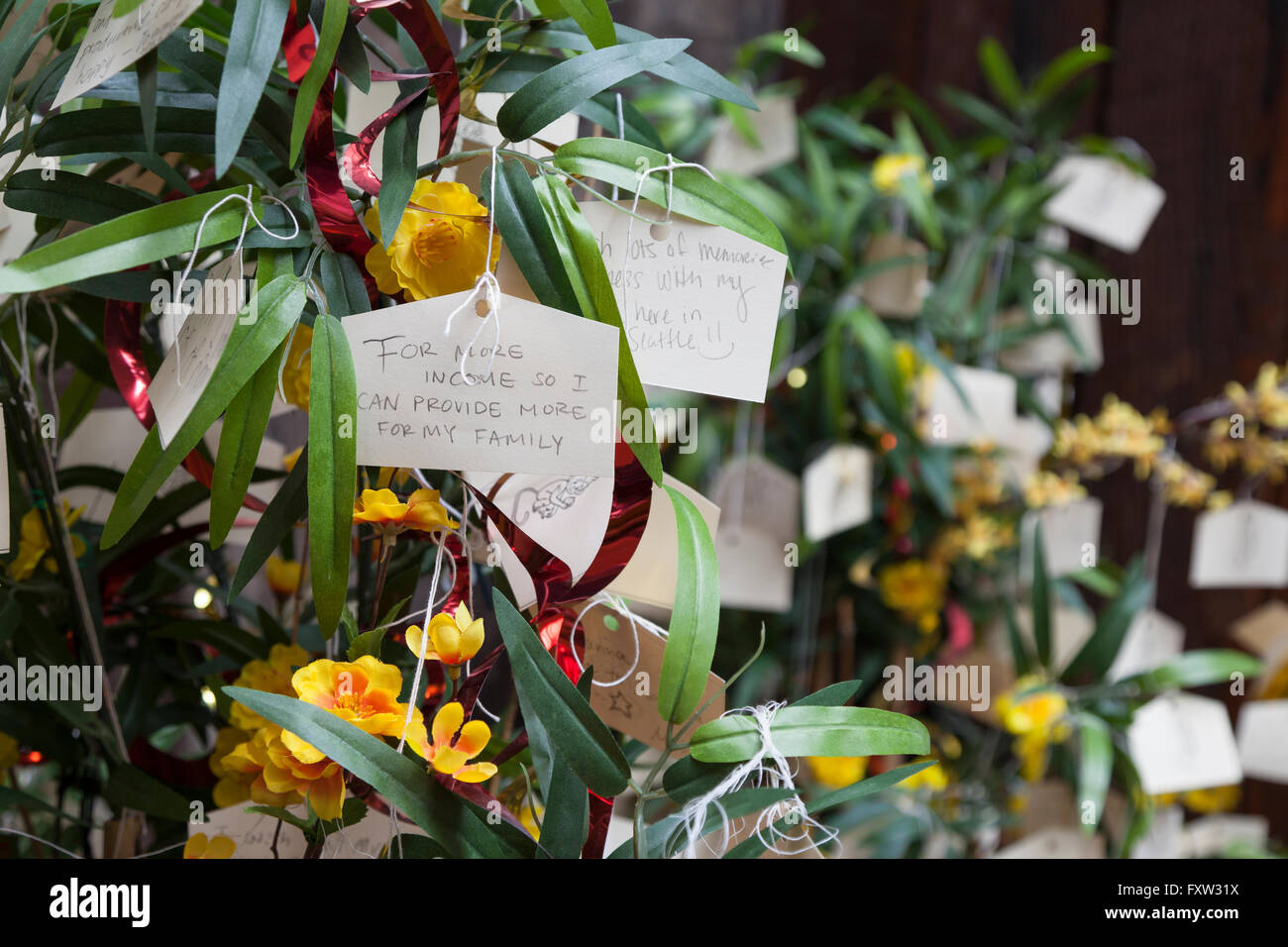 Seattle, Washington: Messages on Chinese Wishing Trees in the KidPLACE ...