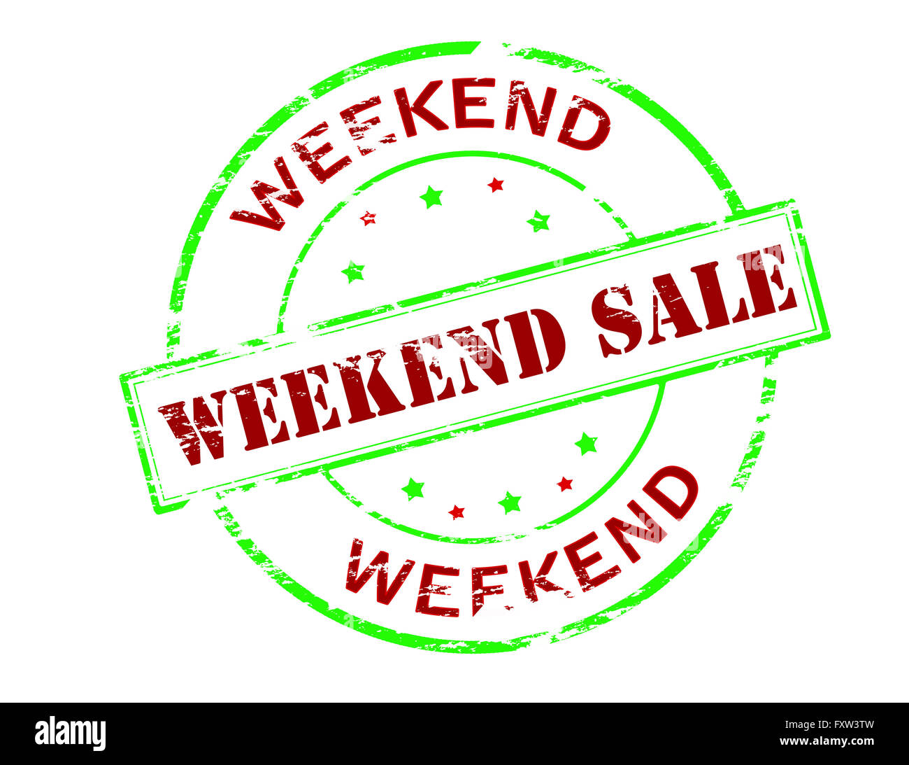 Rubber stamp with text weekend sale inside, vector illustration Stock ...