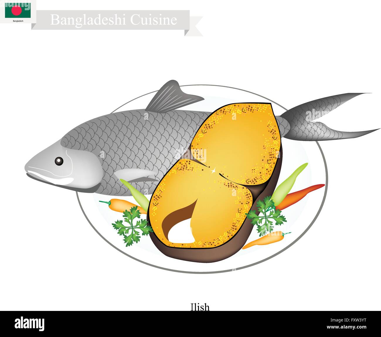 Bangladesh ilish Stock Vector Images - Alamy