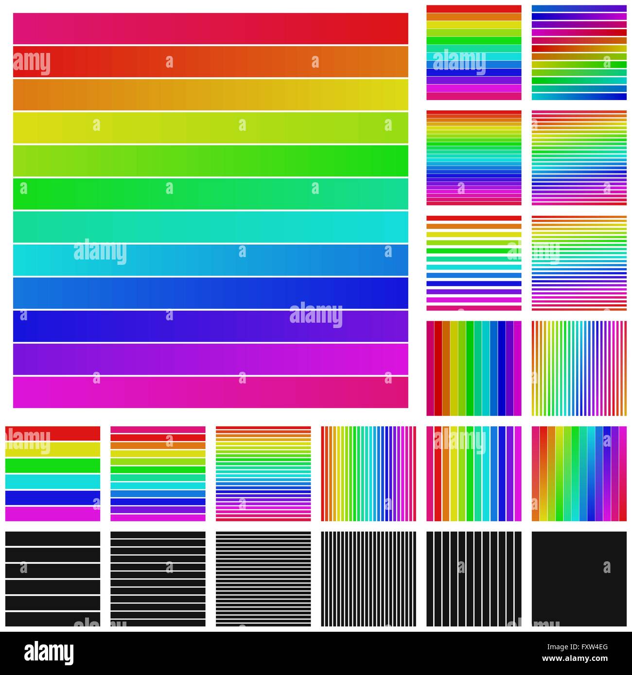 Set of rainbow square logo designs Stock Vector Image & Art - Alamy