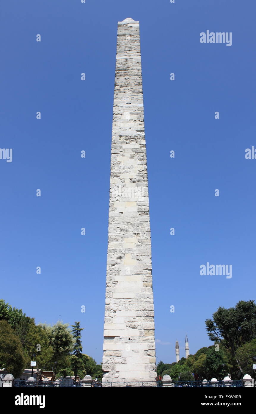 Walled Obelisk, also known as the Constantine Obelisk, in Istanbul ...
