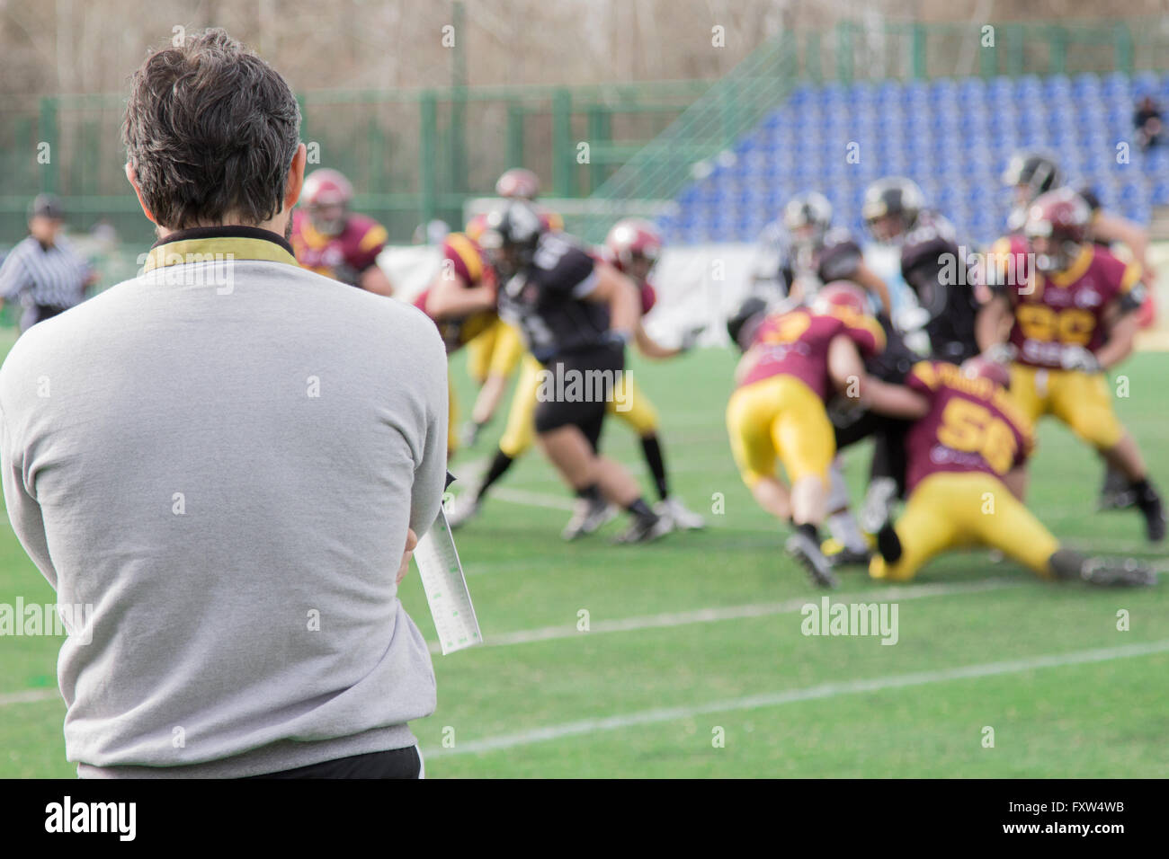 Football coach advice hi-res stock photography and images - Alamy