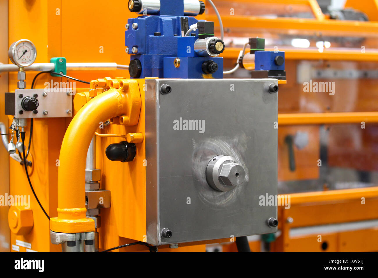 element of the details of industrial metal cutting machines Stock Photo ...