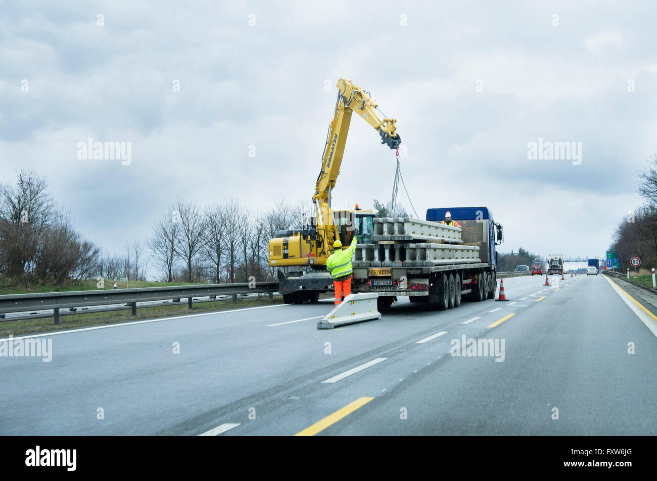 Motorway repair hi-res stock photography and images - Alamy