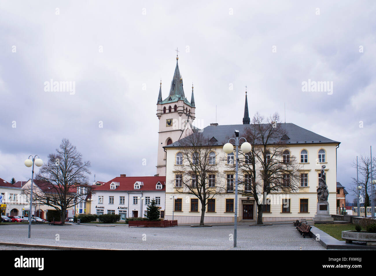 The Dr. Ales Hrdlicka Museum in Humpolec Stock Photo - Alamy