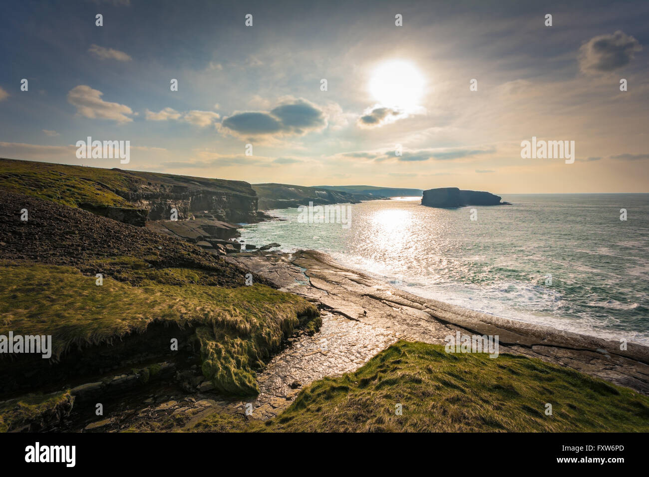 along the Wild Atlantic Way on the West Coast of Ireland Stock Photo ...