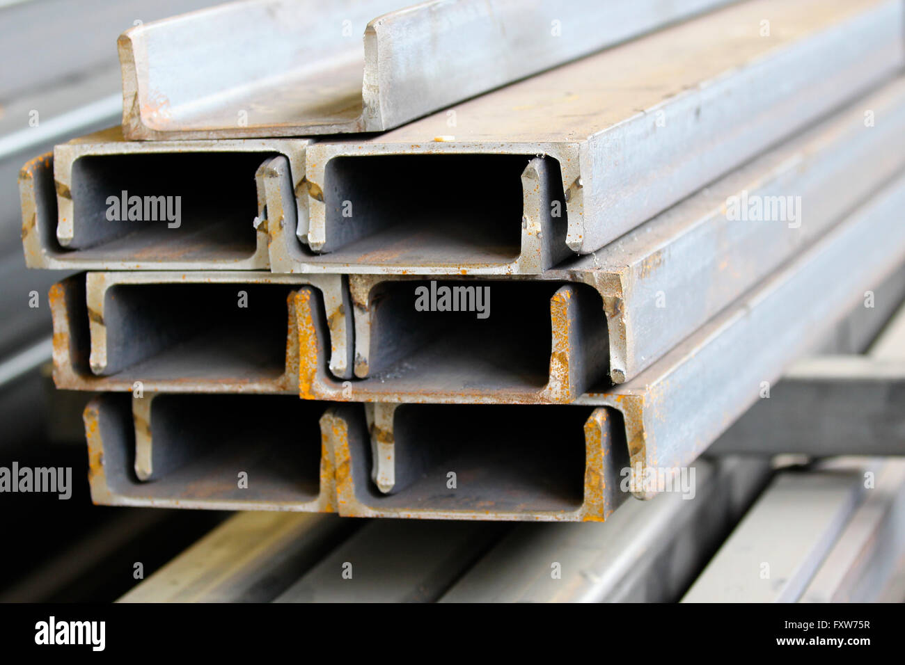 metal profiles channel foundation for building structures, steel Stock ...