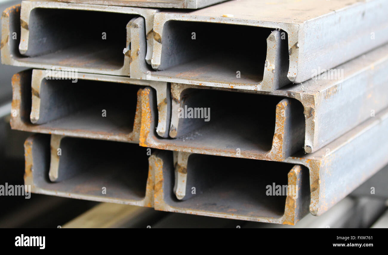 metal profiles channel foundation for building structures, steel Stock ...