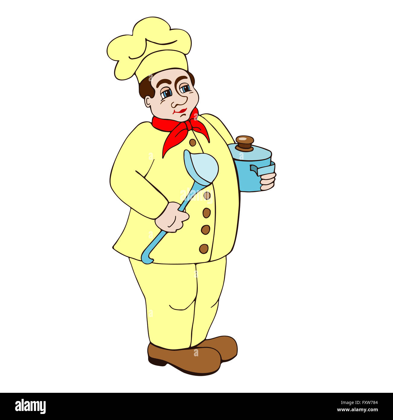Cartoon funny italian chef cartoon hi-res stock photography and images ...