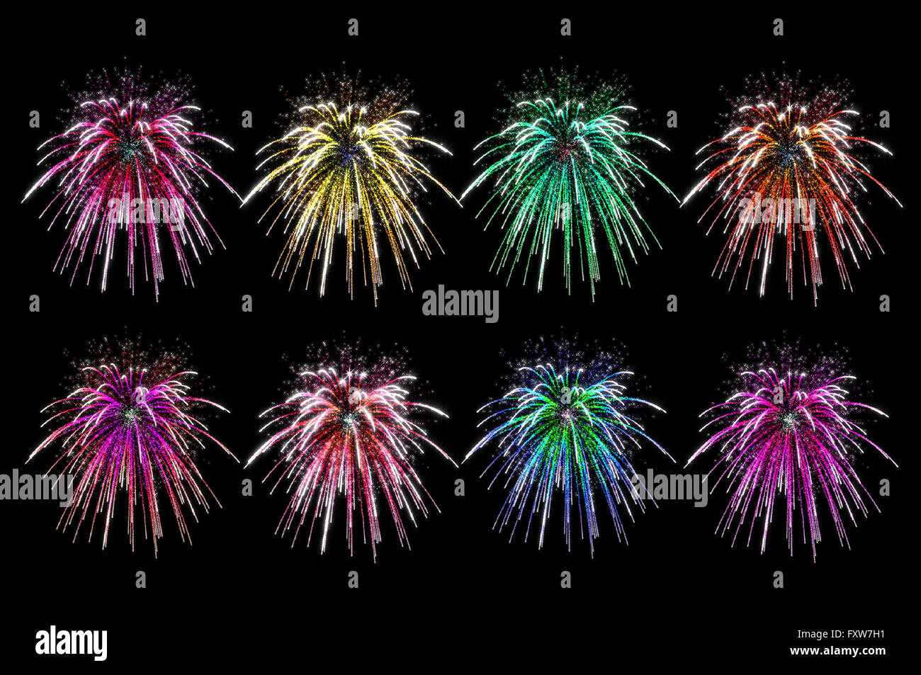 colored fireworks display backgrounds Stock Photo - Alamy