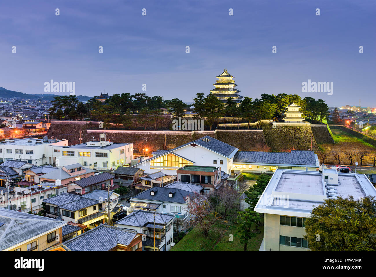 Shimabara, Japan townscape at the castle Stock Photo - Alamy
