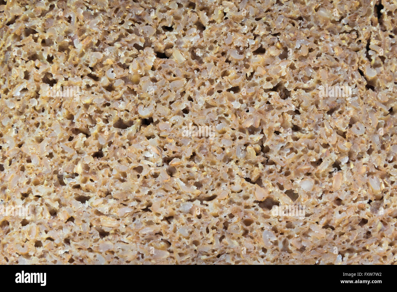 Detailed look at wholegrain rye bread texture Stock Photo - Alamy