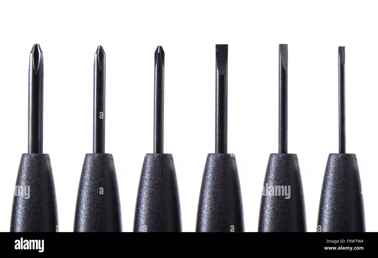 6 piece precision screwdriver set for laptop Stock Photo - Alamy
