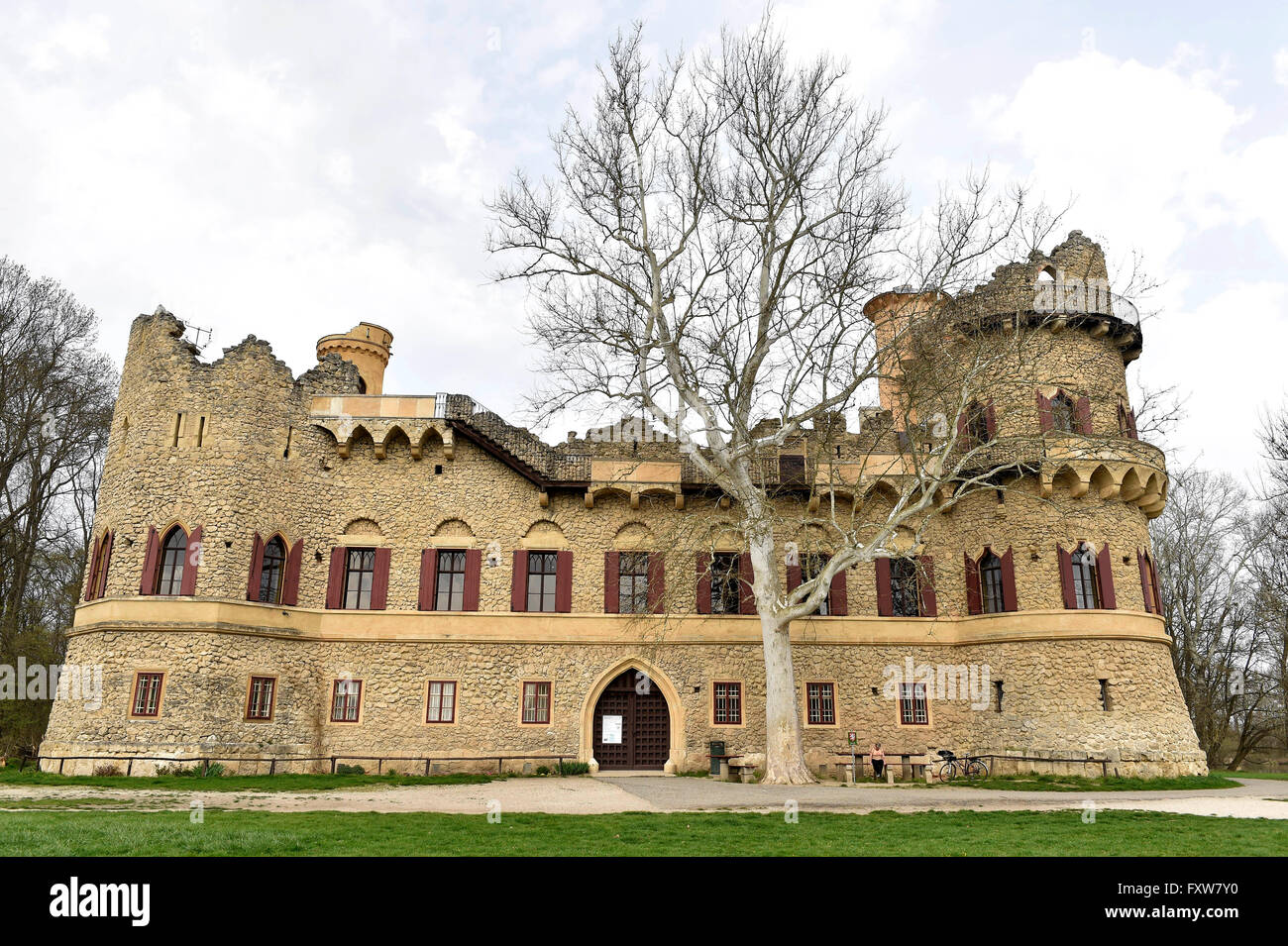 John's Castle, Januv hrad, ruin, Lednice-Valtice Area, Lednice Stock ...