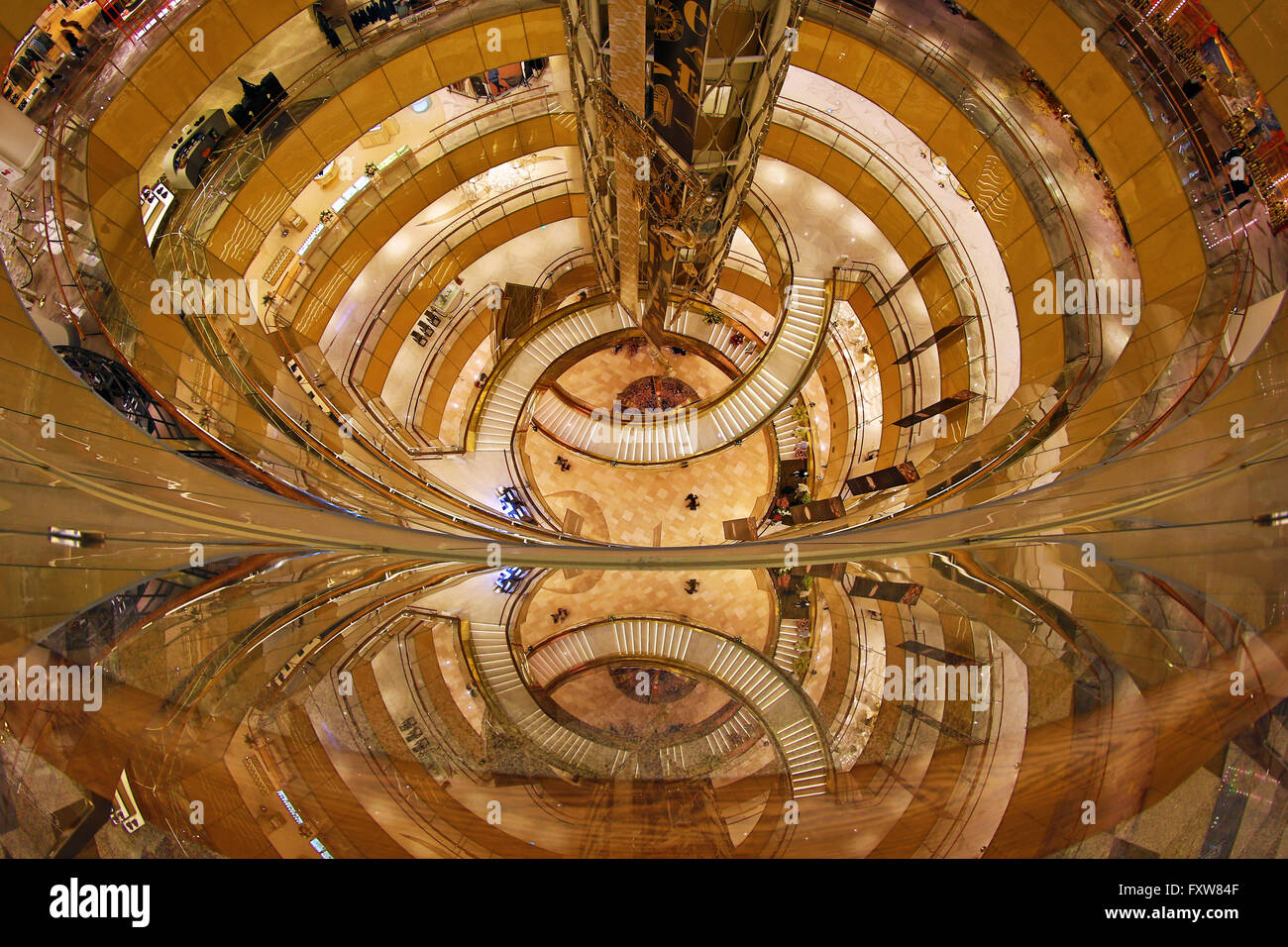 The Lotte World Avenuel Mall interior at the Lotte World Tower in ...