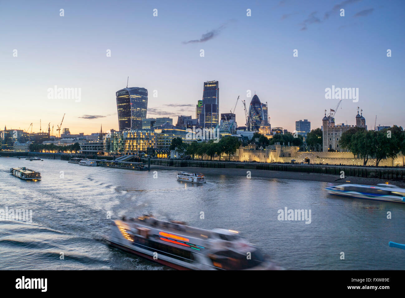 City of London, Financial district, office buildings in the City of ...