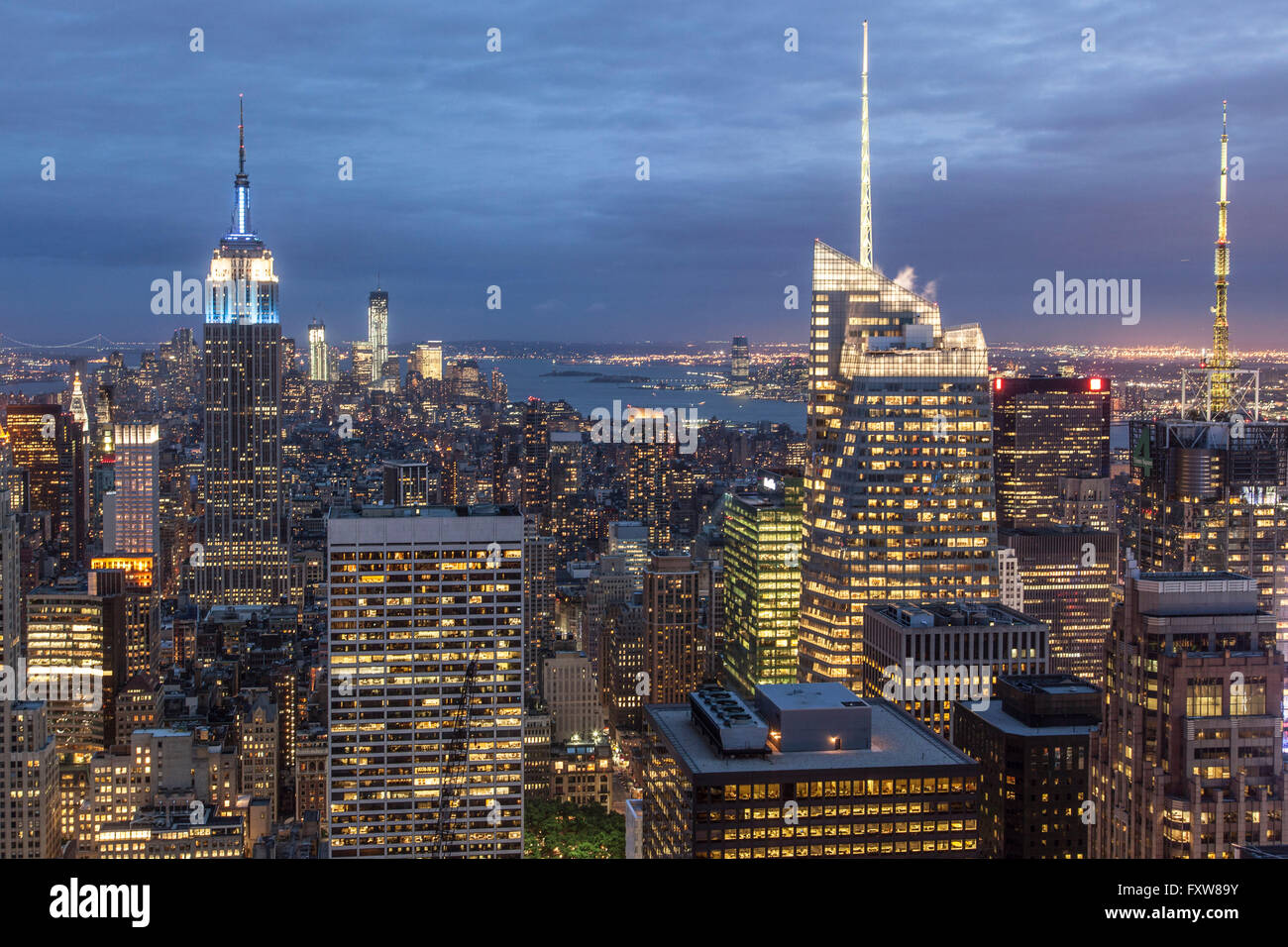 View From The Top Of The Empire State Building Stock Photos & View From ...