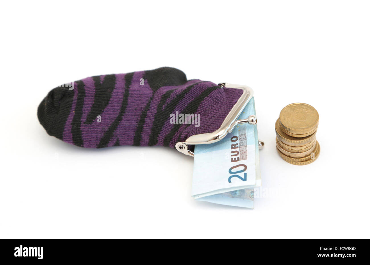Money in sock hi-res stock photography and images - Alamy