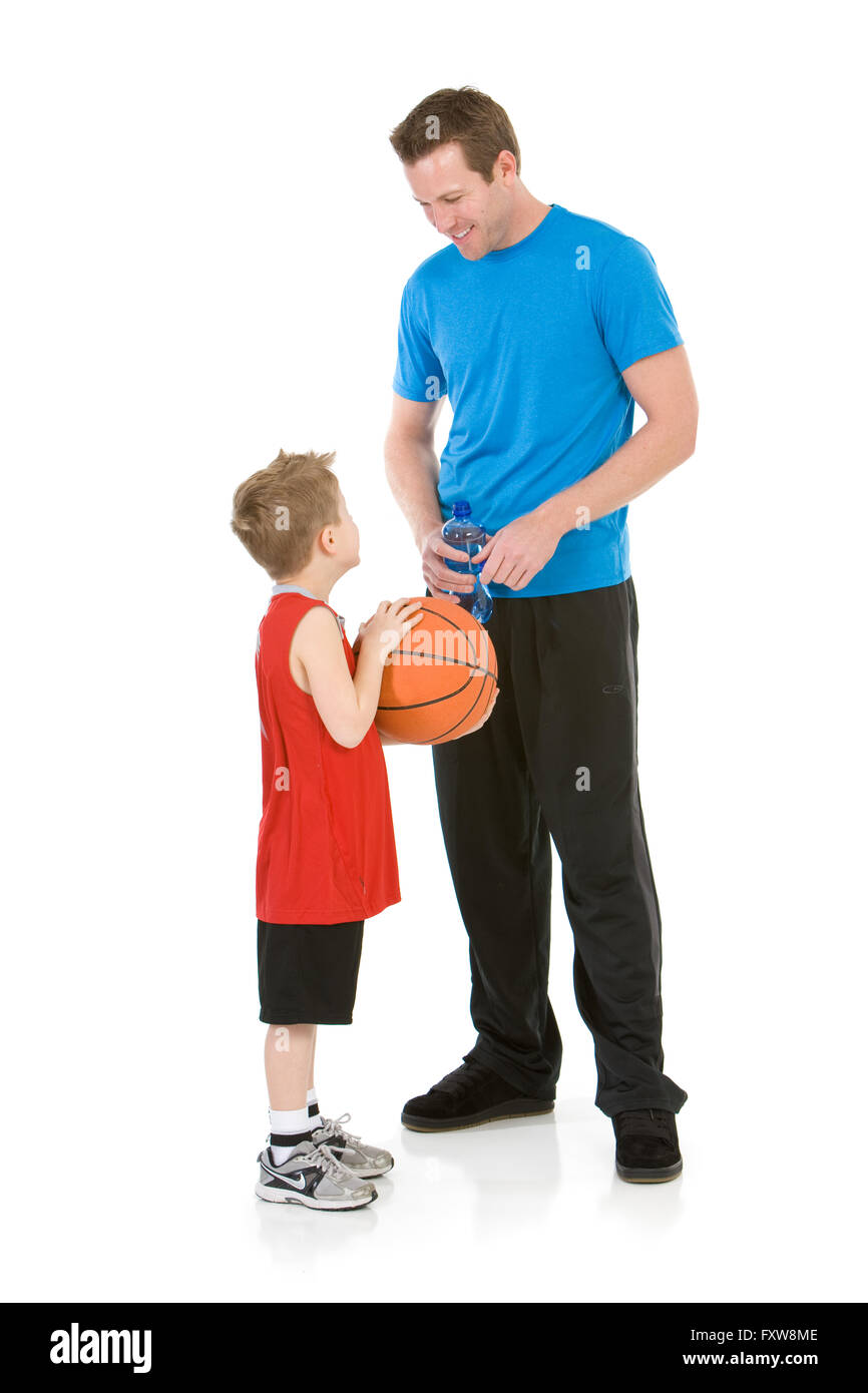 Cheerful family in living Cut Out Stock Images & Pictures - Alamy