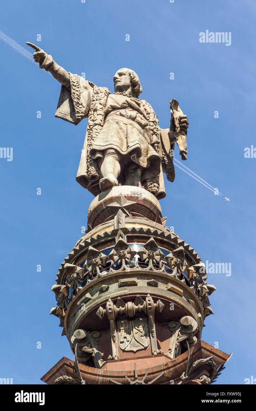 Christopher Columbus Monument, Christopher Columbus statue detail, La ...