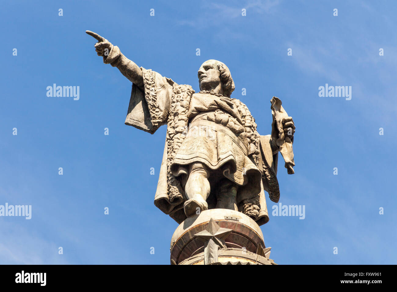 Christopher Columbus Monument, Christopher Columbus statue detail, La ...