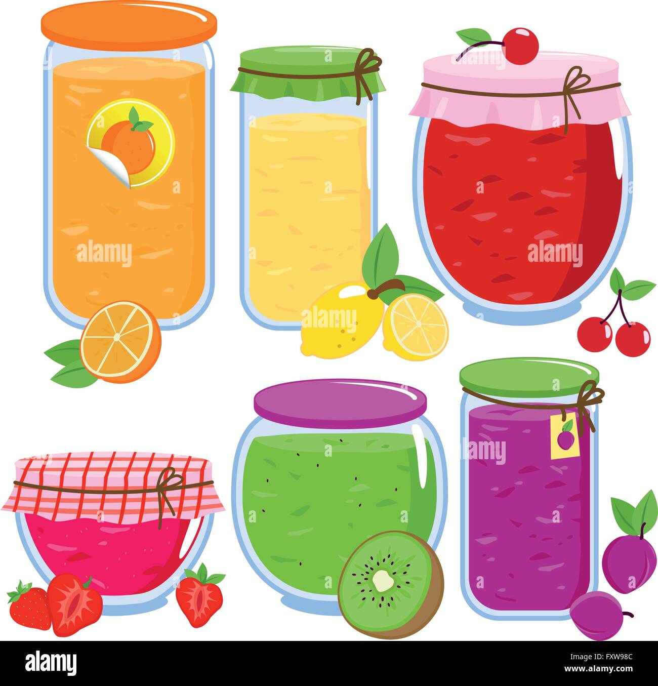 Prune jam Stock Vector Images - Alamy