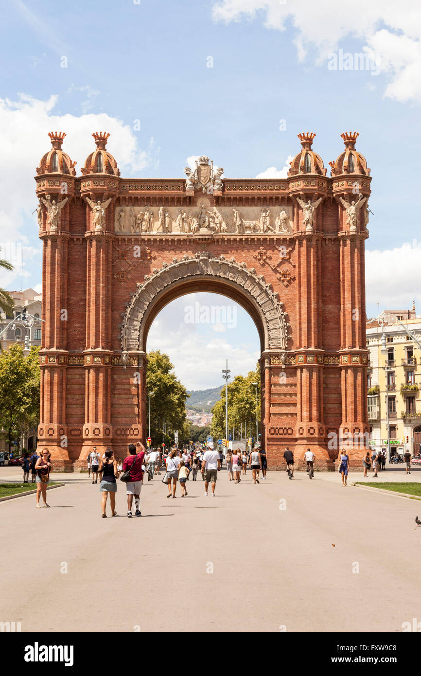 Arc de triomf triumphal arch hi-res stock photography and images - Alamy