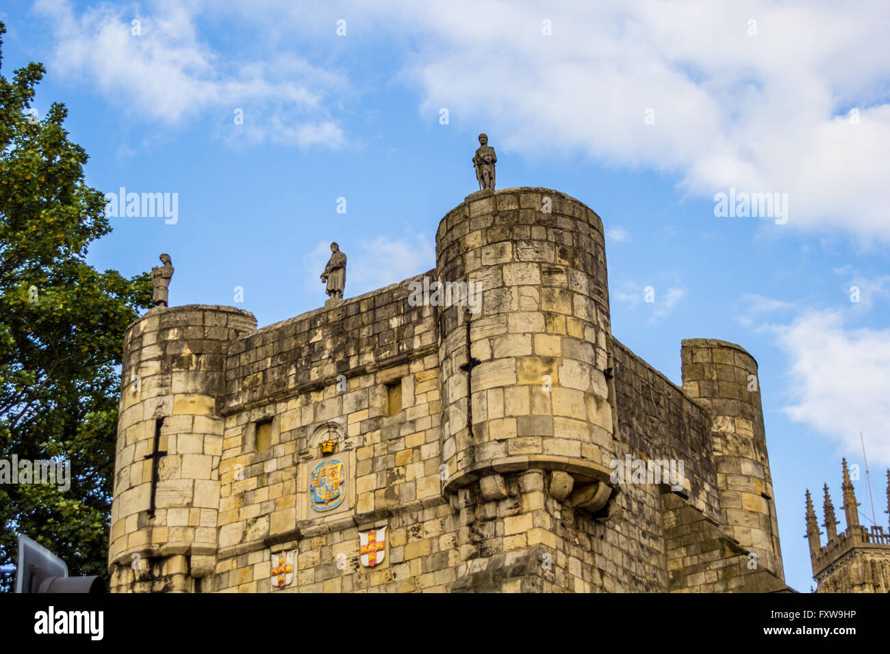 Old, historical architecture in York, North Yorkshire, England, UK ...
