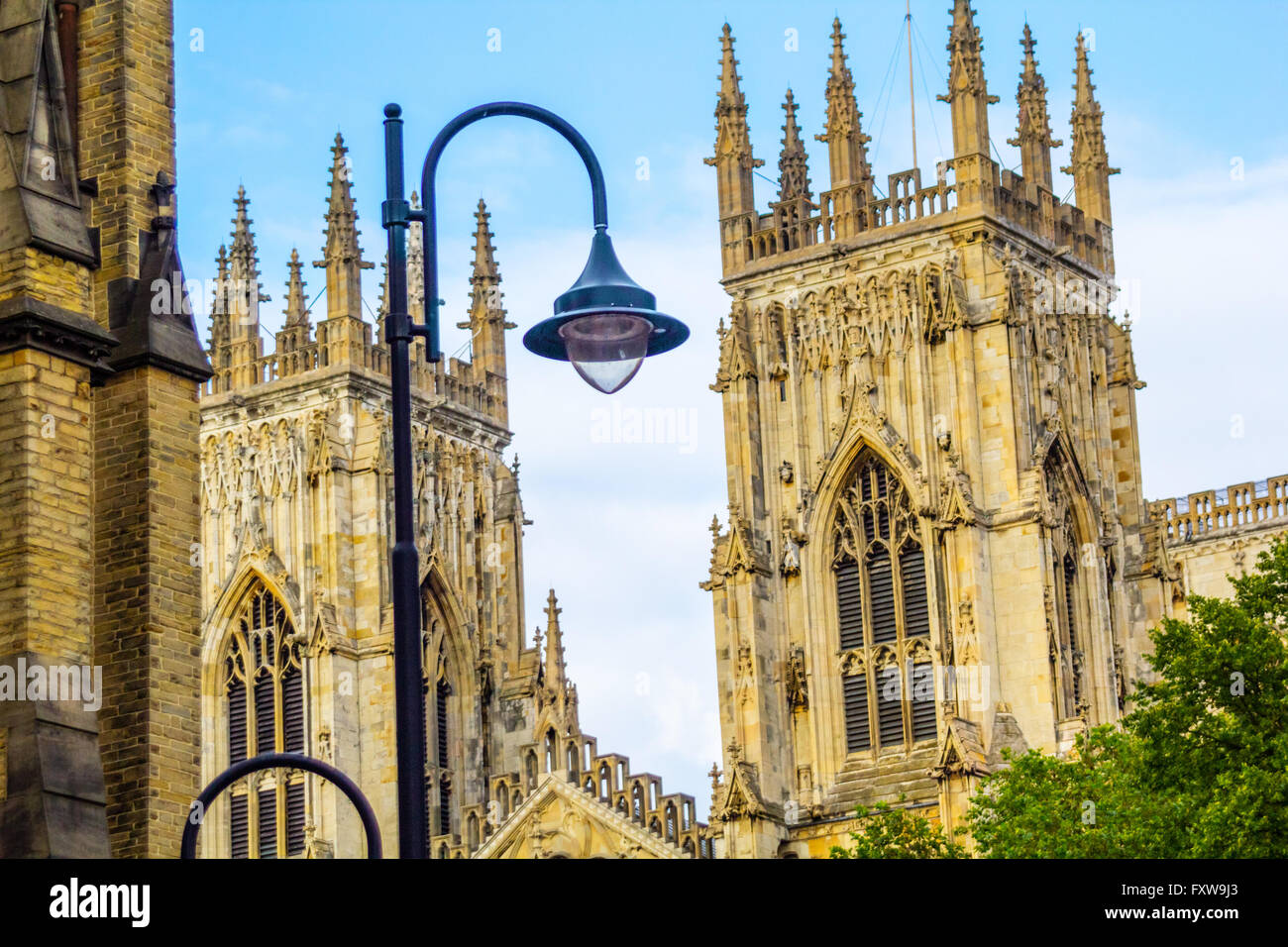 Old, historical architecture in York, North Yorkshire, England, UK ...
