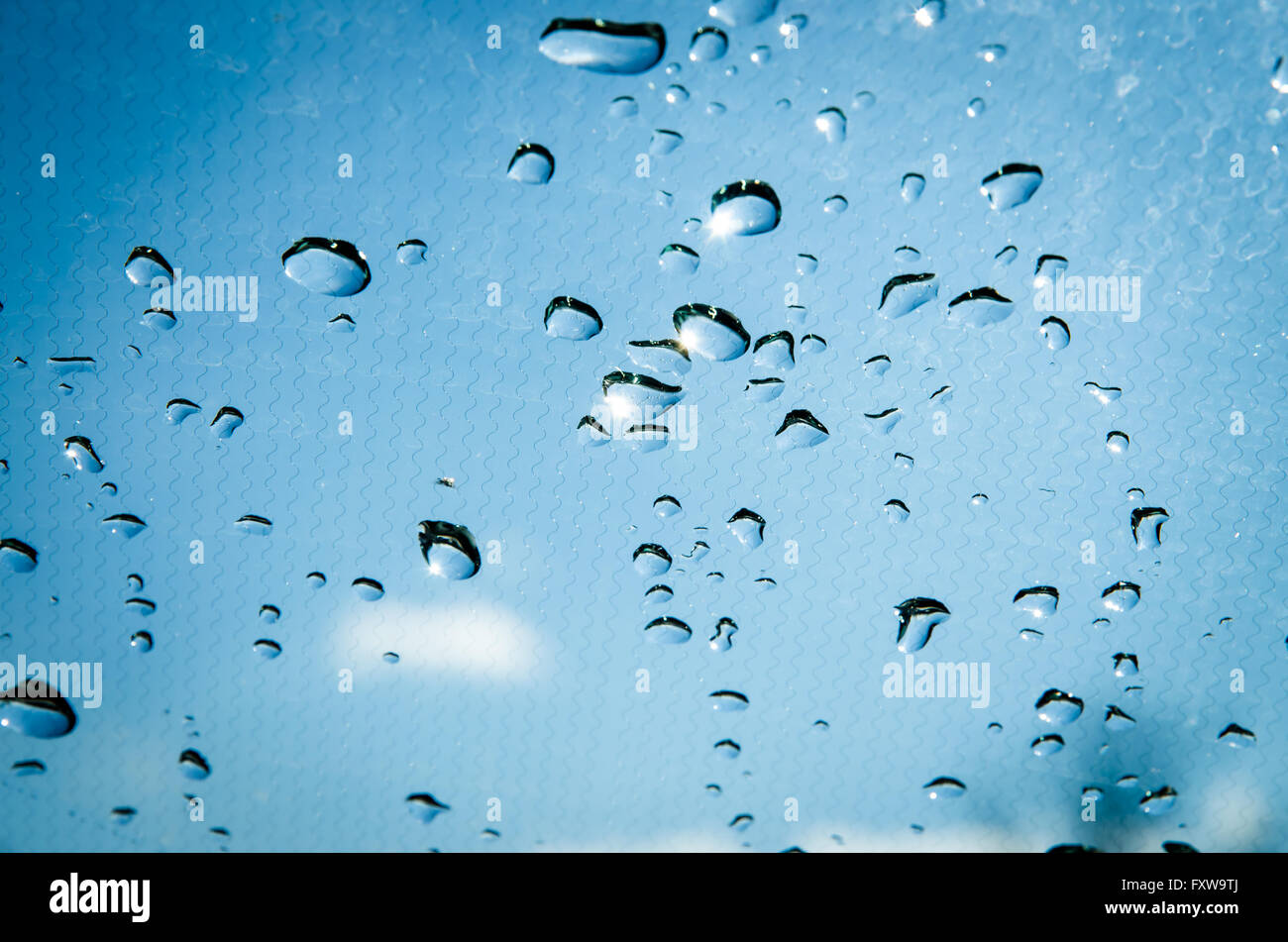 water drops in the car window Stock Photo - Alamy