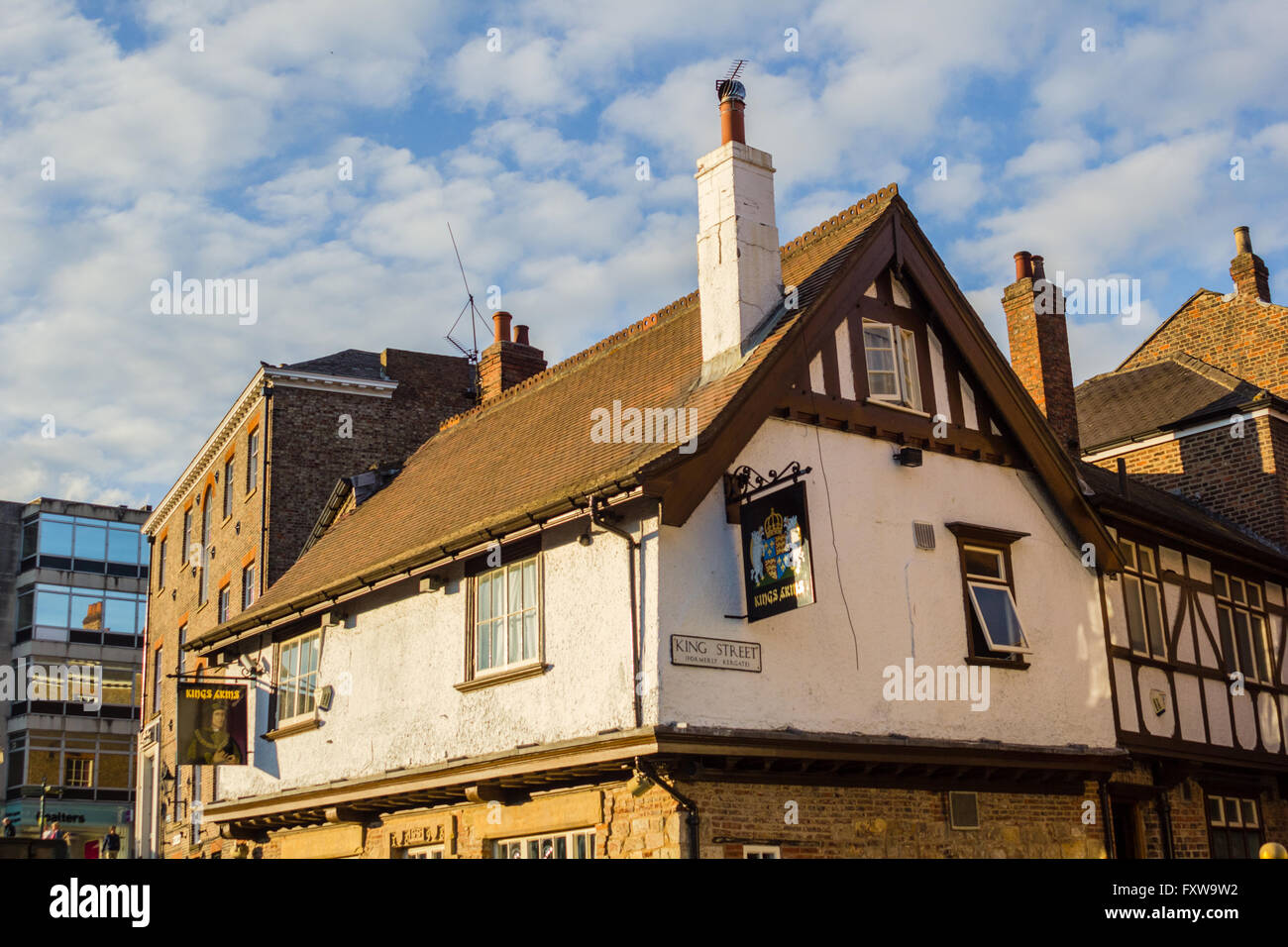 Old, historical architecture in York, North Yorkshire, England, UK ...
