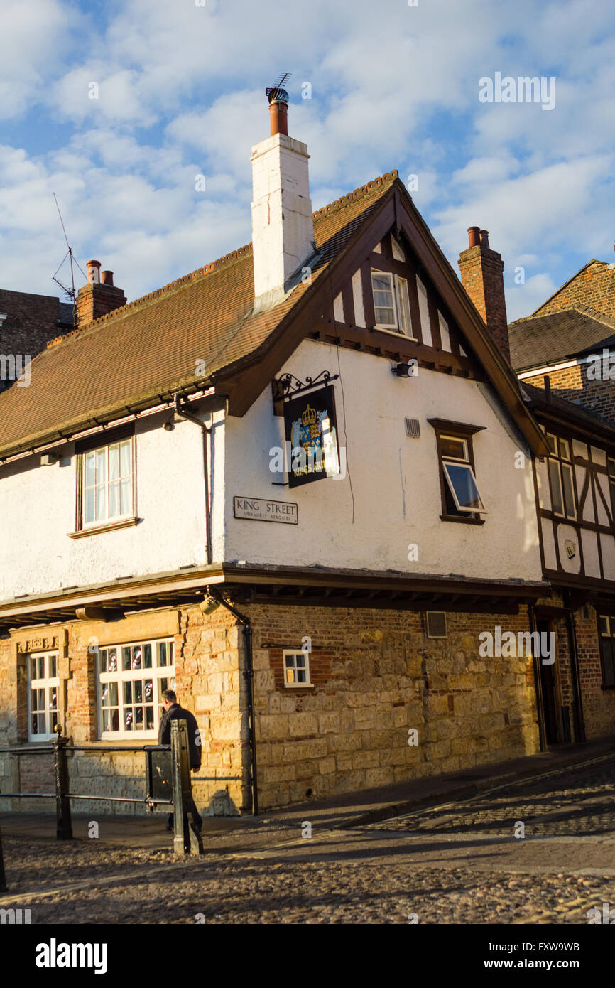 Old, historical architecture in York, North Yorkshire, England, UK ...