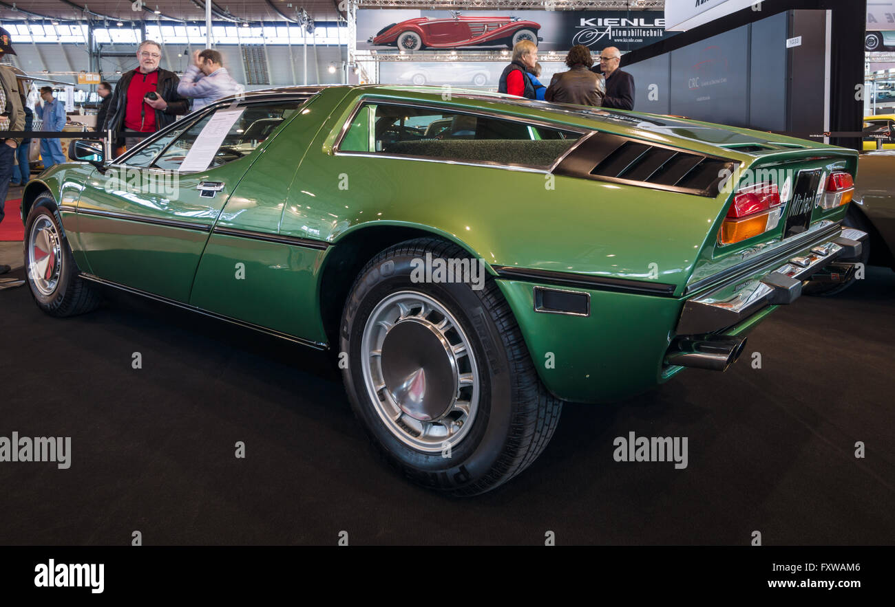 Sports car Maserati Bora 4,9, 1973 Stock Photo - Alamy