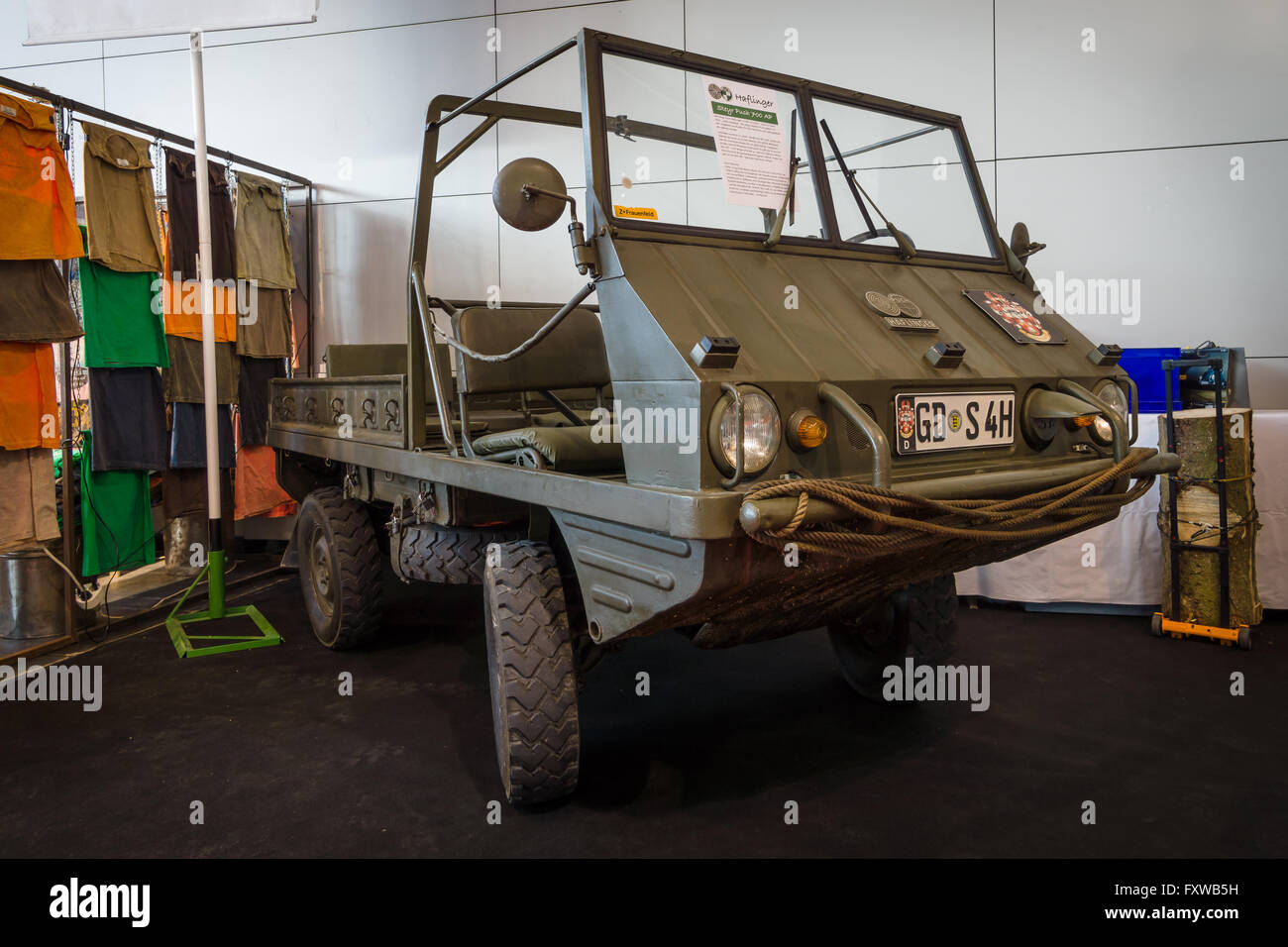 Lightweight all-wheel drive SUV Steyr-Puch Haflinger 700 AP, 1967 Stock ...