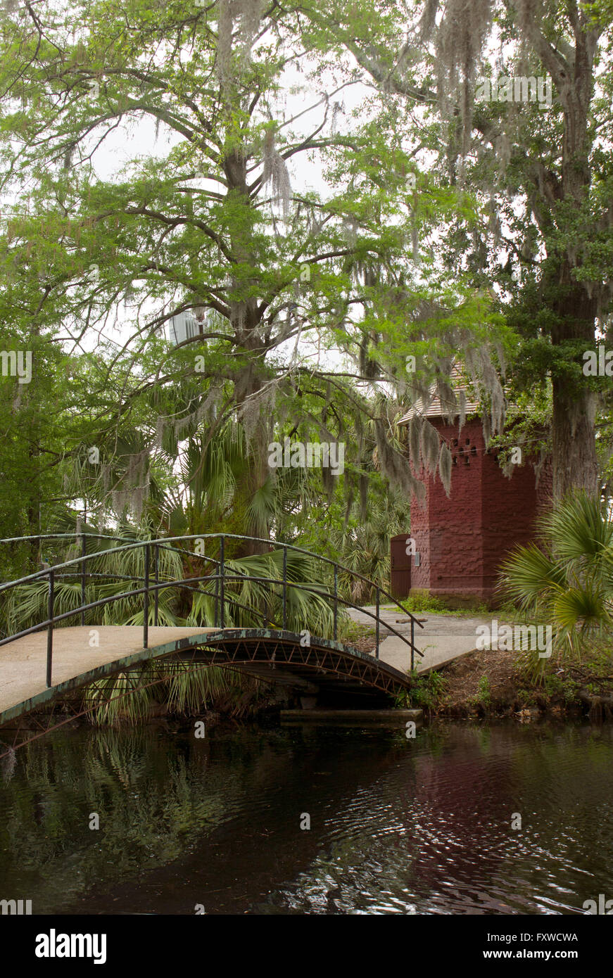 Park footbridge hi-res stock photography and images - Alamy
