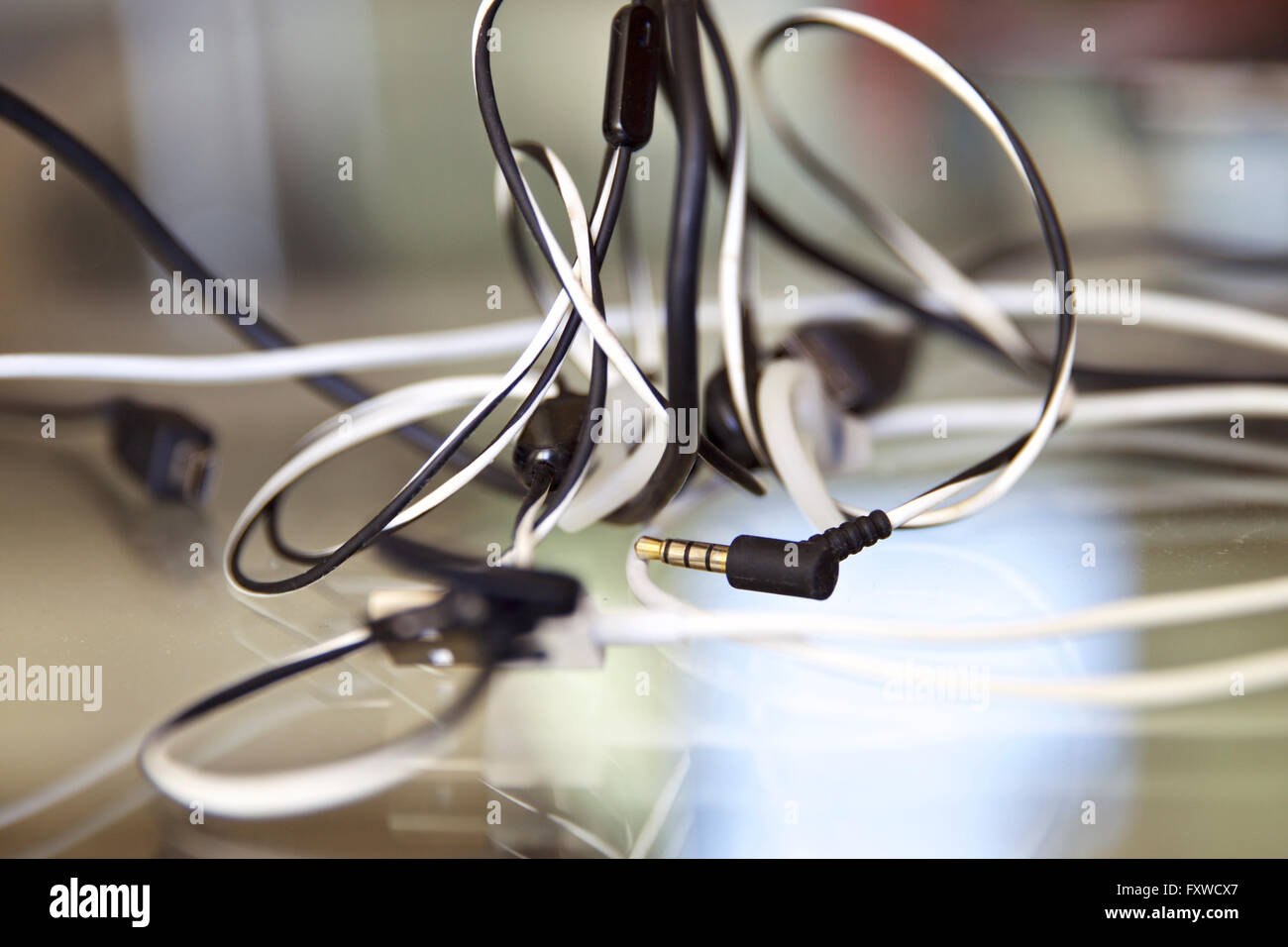 various wires to connect a computer Stock Photo - Alamy