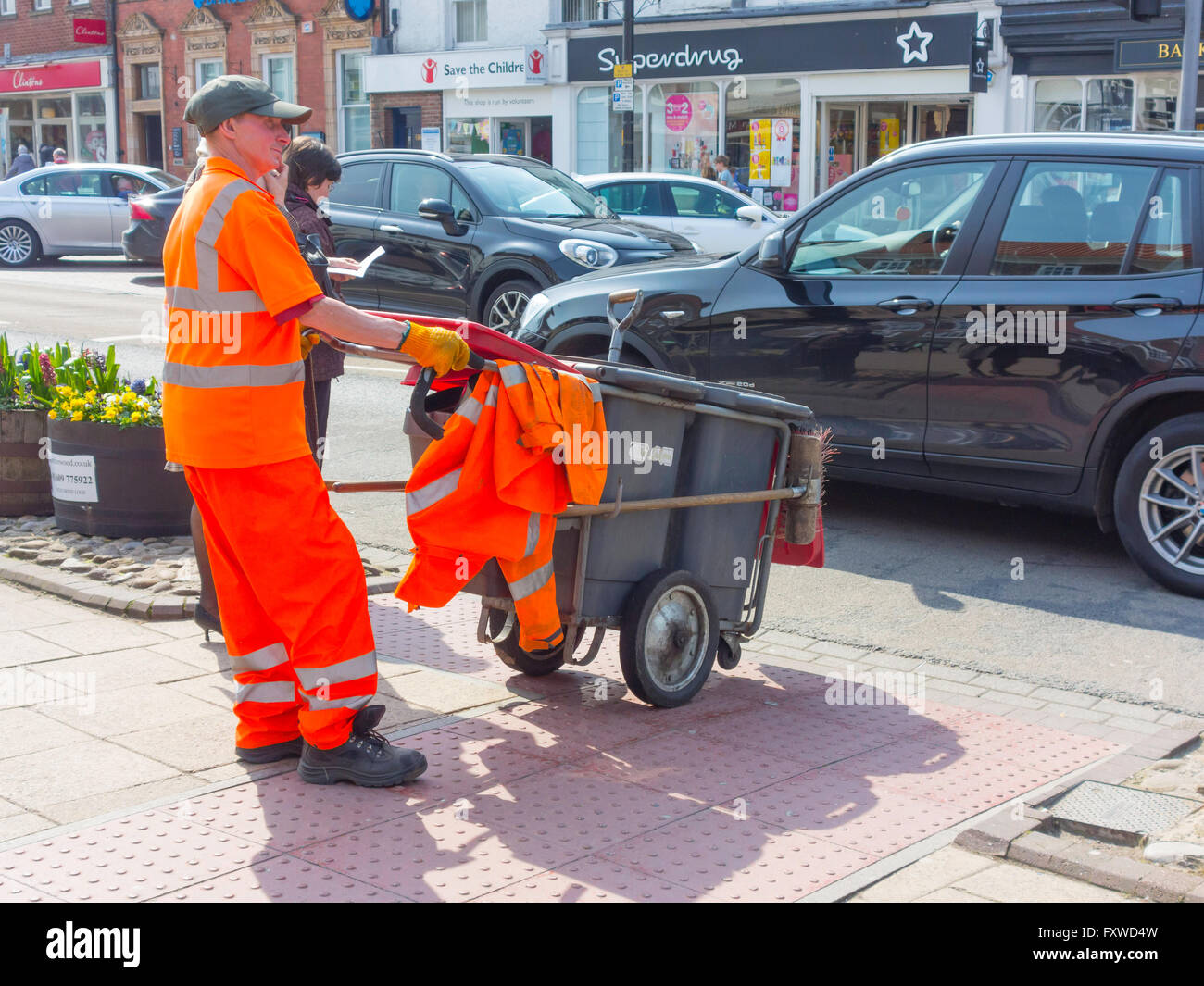 Road sweeper cart hi-res stock photography and images - Alamy