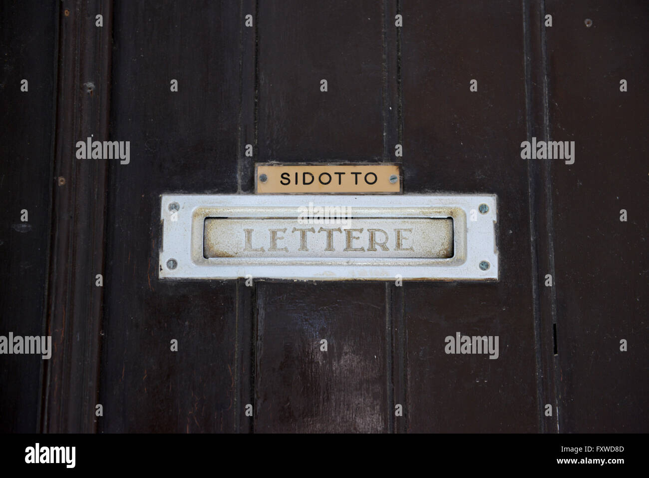 letter slot on a door Stock Photo - Alamy
