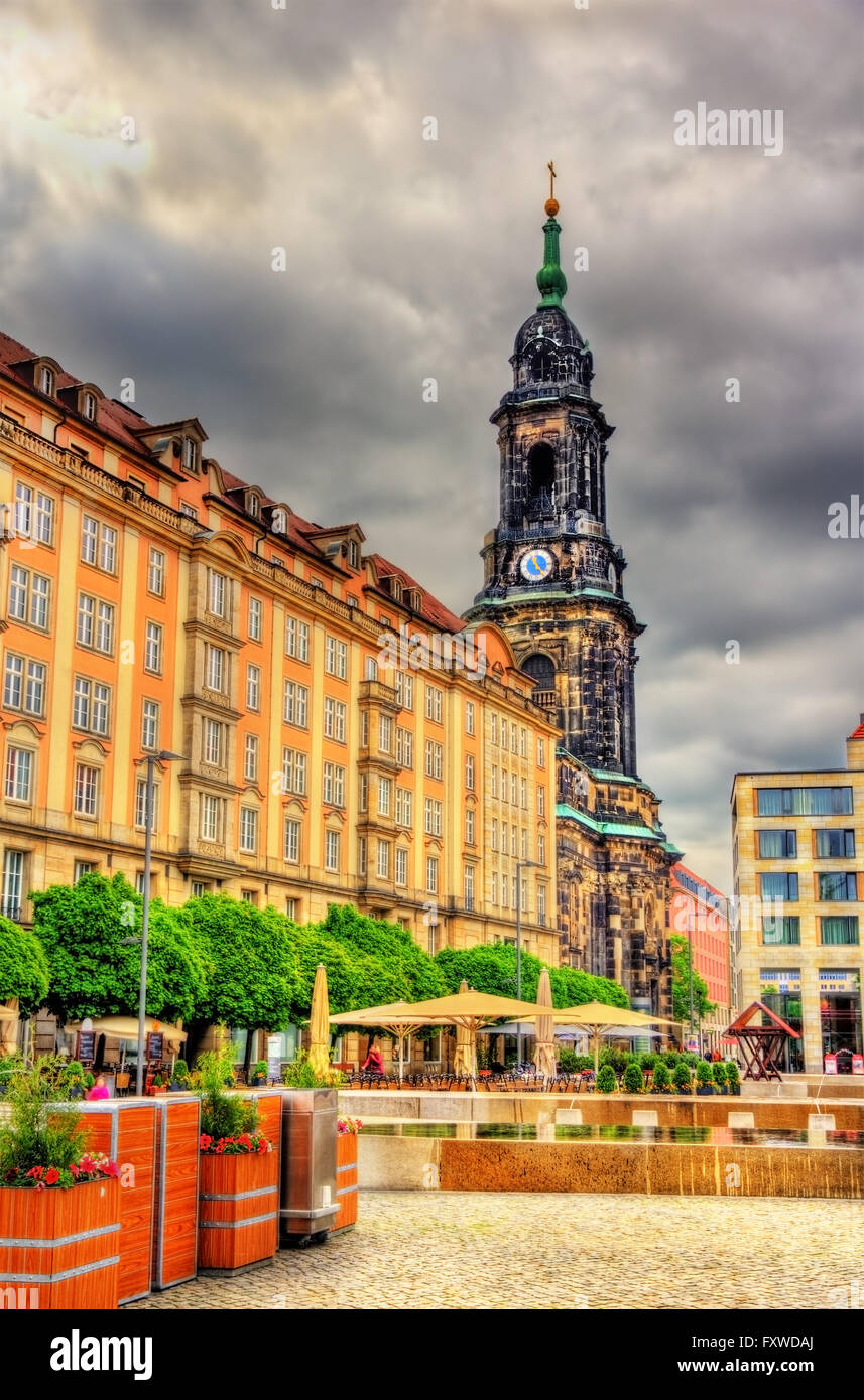 Buildings in the historic centre of Dresden Stock Photo - Alamy