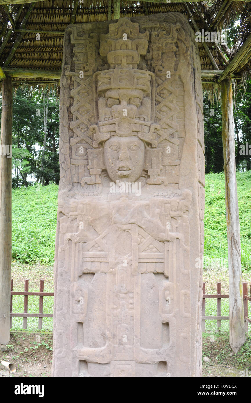Mayan archaeological Site of Quirigua on Guatemala Stock Photo - Alamy