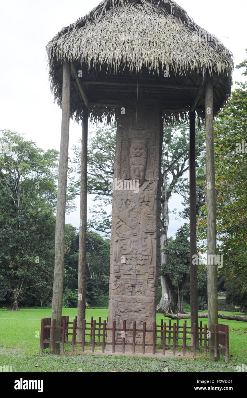 Mayan archaeological Site of Quirigua on Guatemala Stock Photo - Alamy
