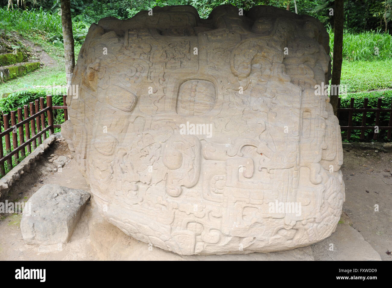 Mayan archaeological Site of Quirigua on Guatemala Stock Photo - Alamy