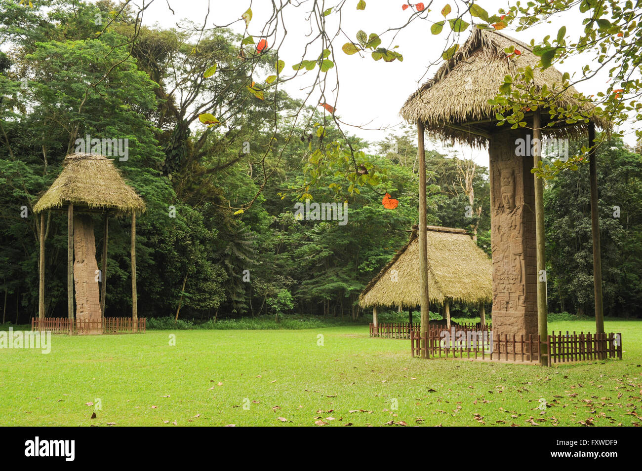 Mayan archaeological Site of Quirigua on Guatemala Stock Photo - Alamy